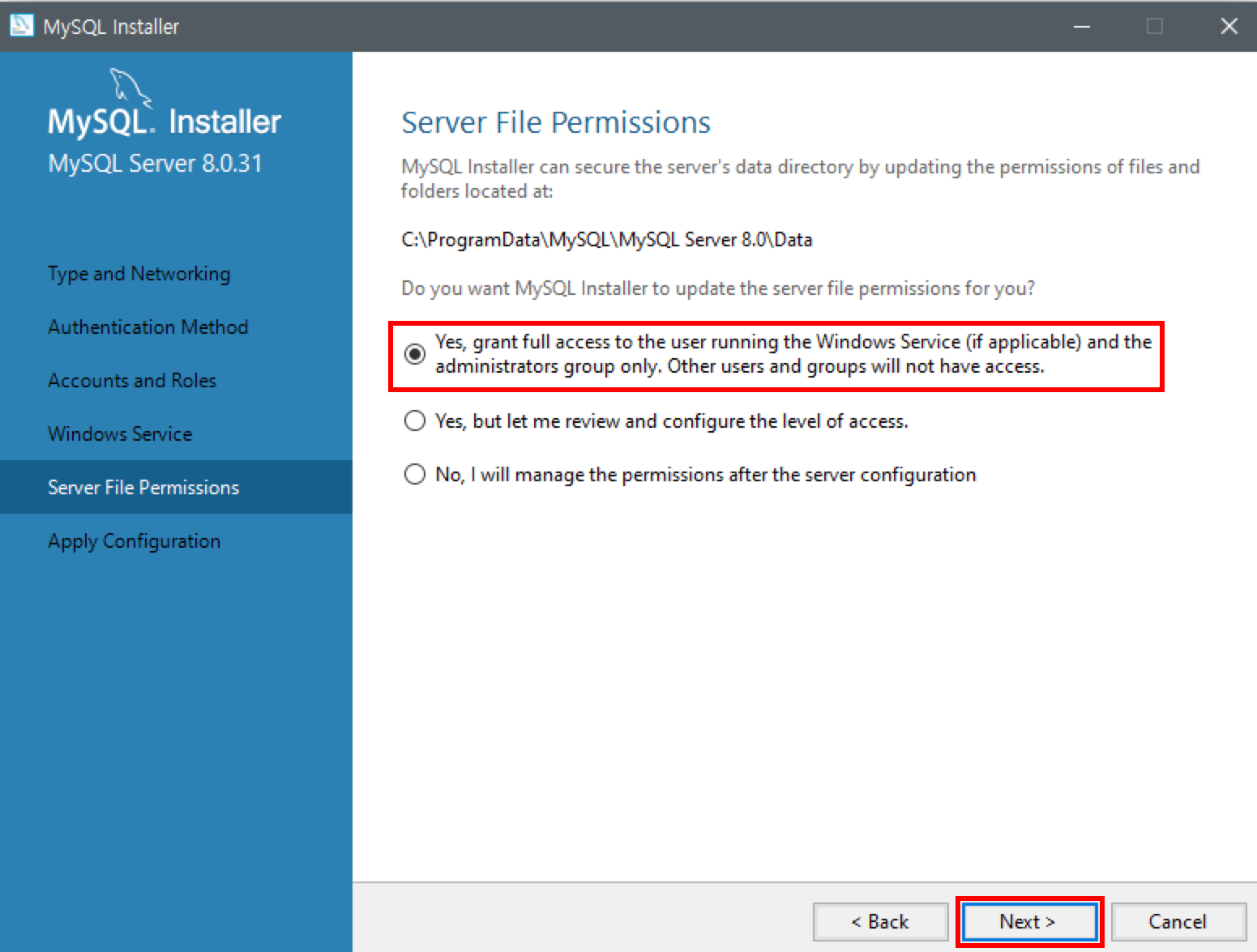 Mysql 설치windows 코드잇